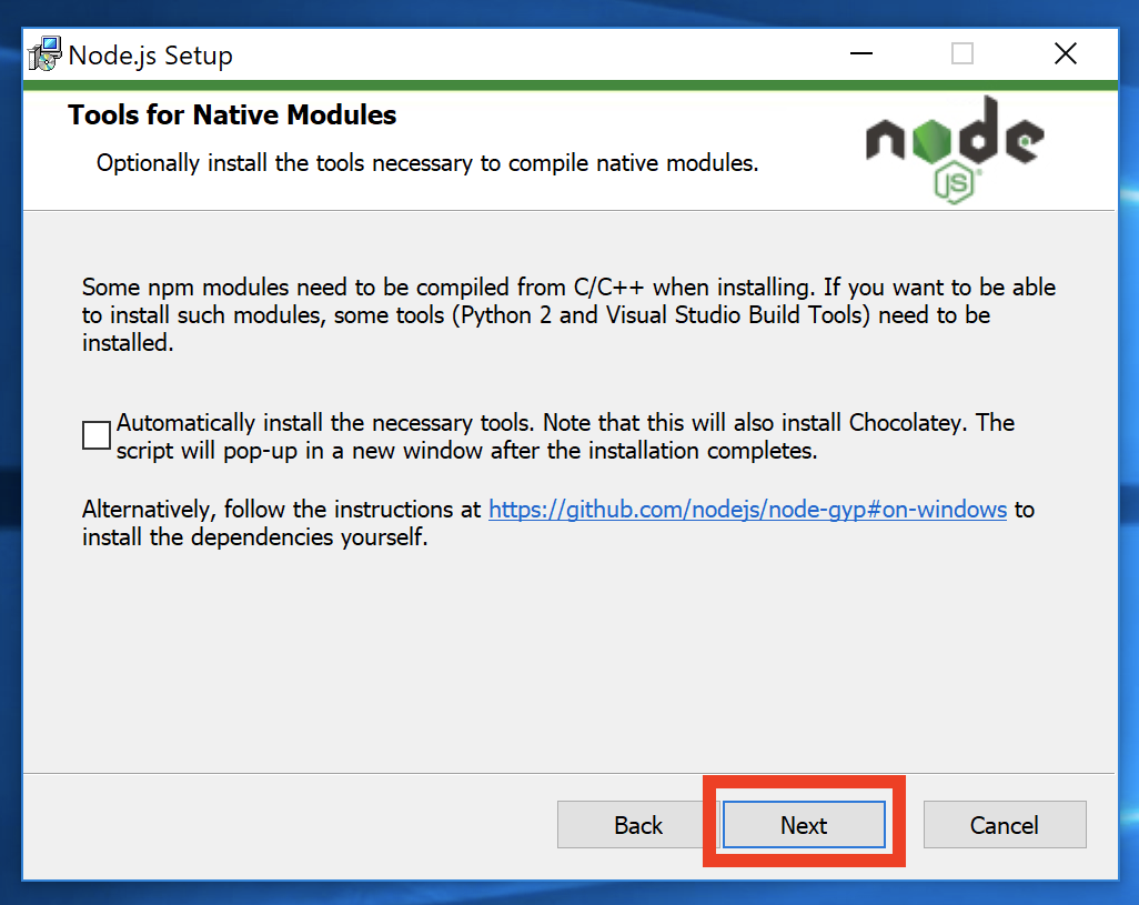 Node/NPM/Validator Setup - Windows